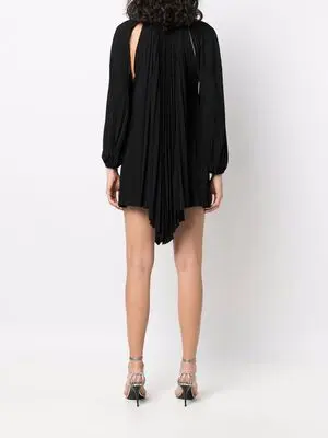Alexandre Vauthier Crystal-embellished Pleated Mini Dress