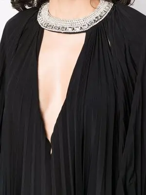 Alexandre Vauthier Crystal-embellished Pleated Mini Dress
