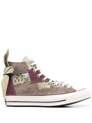 CONVERSE Marron Paisley Patchwork Sneakers
