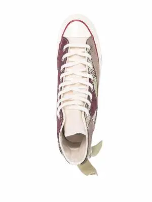 CONVERSE Marron Paisley Patchwork Sneakers