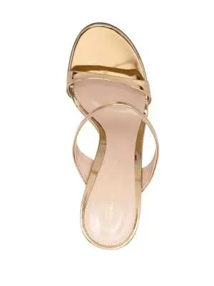 GIANVITO ROSSI Metallic Leather Sandals
