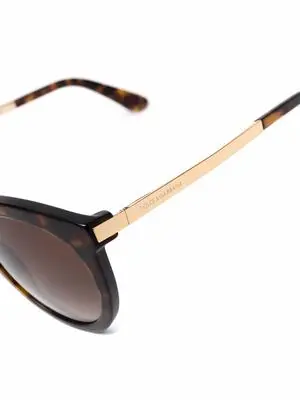 Dolce & Gabbana Tortoiseshell Round-frame Sunglasses