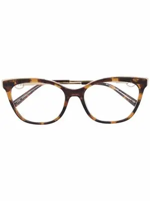 Michael Kors Logo Plaque Arm Glasses - Gold