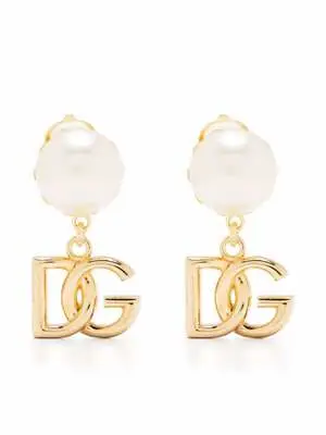 Dolce & Gabbana Dg Logo Drop Earrings