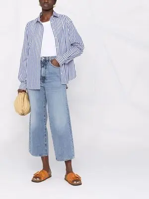TOTEME High-waisted Wide-leg Jeans - Blue