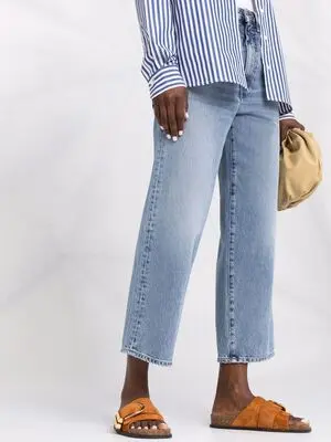 TOTEME High-waisted Wide-leg Jeans - Blue