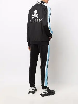 Philipp Plein Skull And Plein Striped Tracksuit Set
