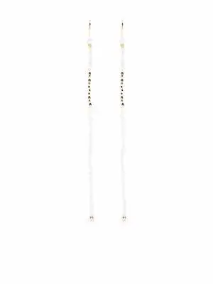 Mizuki 14kt Yellow Dancing Pearl Long Drop Earrings - Gold