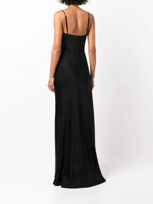 Simkhai Finley Crepe Satin Gown - Black