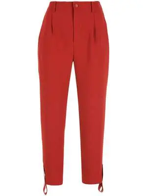 GLORIA COELHO Draped Cropped Trousers