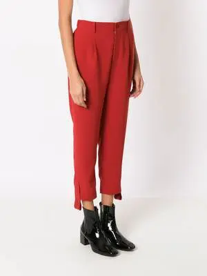 GLORIA COELHO Draped Cropped Trousers