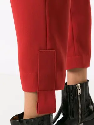 GLORIA COELHO Draped Cropped Trousers