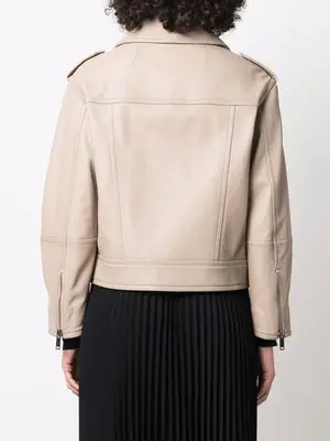 YVES SALOMON Leather Biker Jacket