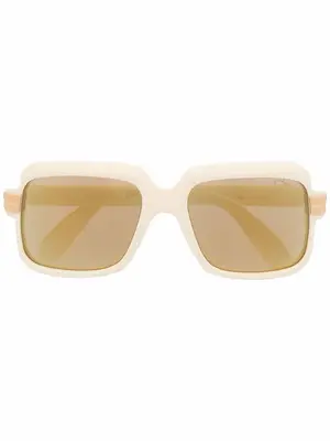 Cazal Rectangular Frame Sunglasses - Neutrals