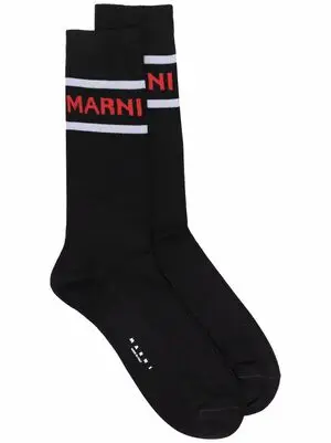 Marni Logo Socks - Black