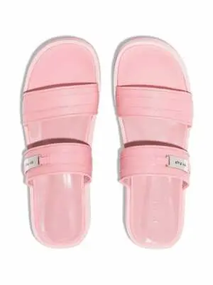By Far Easy Leather Sandals - Pink