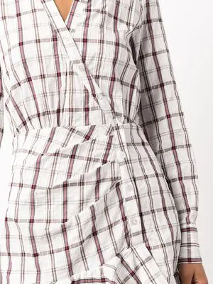 Veronica Beard Sherry Check-pattern Mini Dress