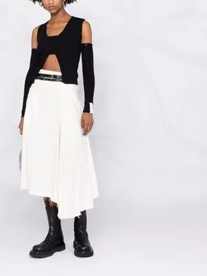 Rokh Cut-out Cardigan - Black