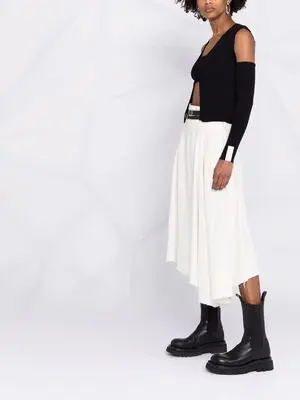 Rokh Cut-out Cardigan - Black