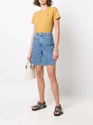 Play Comme Des Garcon Cotton T-shirt With Embroidered Logo - Neutrals
