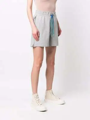 Woolrich Logo-embroidered Organic Cotton Shorts - Grey