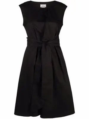 Woolrich Waist-tie A-line Dress - Black