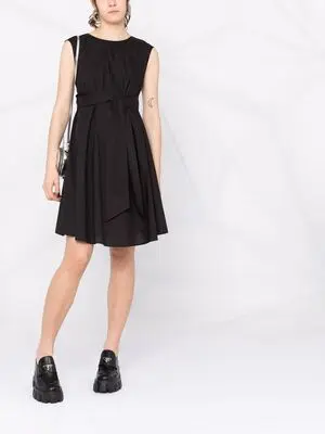 Woolrich Waist-tie A-line Dress - Black