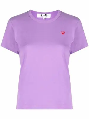 Play Comme Des Garcon Cotton T-shirt - Purple