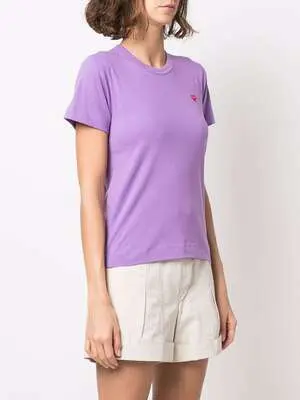 Play Comme Des Garcon Cotton T-shirt - Purple