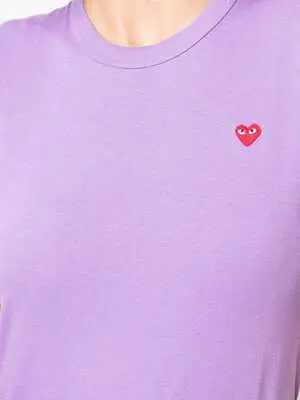 Play Comme Des Garcon Cotton T-shirt - Purple