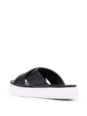 UGG Cross-strap Leather Platform Sandals
