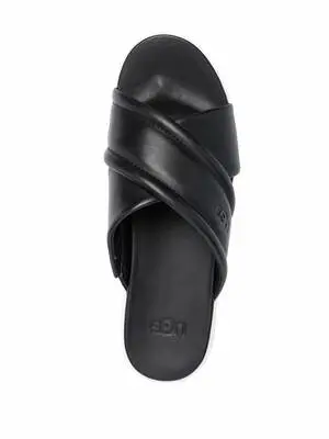 UGG Cross-strap Leather Platform Sandals