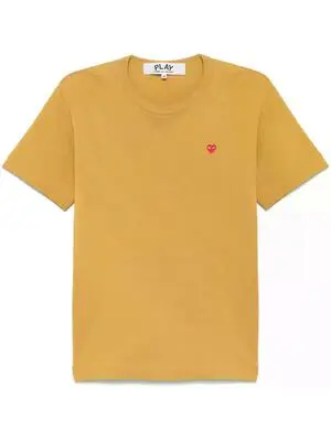 Play Comme Des Garcon Logo-patch Short-sleeve T-shirt - Green