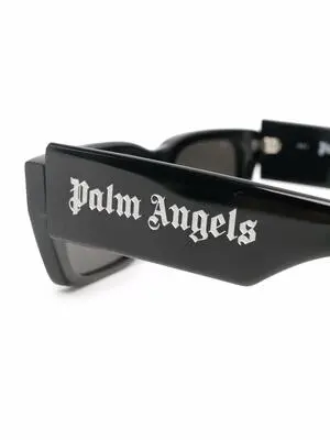 Palm Angels Rectangle-frame Sunglasses - Black