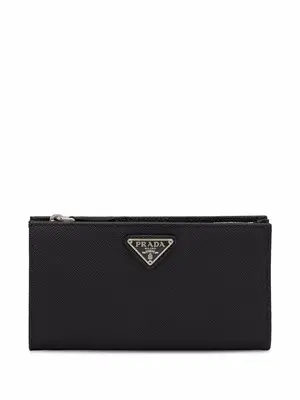 Prada Triangle Logo Wallet - Black