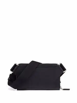 Prada Logo Plaque Zipped Crossbody Bag
