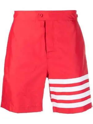 Thom Browne 4-bar Swim Shorts - Red