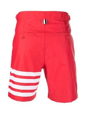 Thom Browne 4-bar Swim Shorts - Red