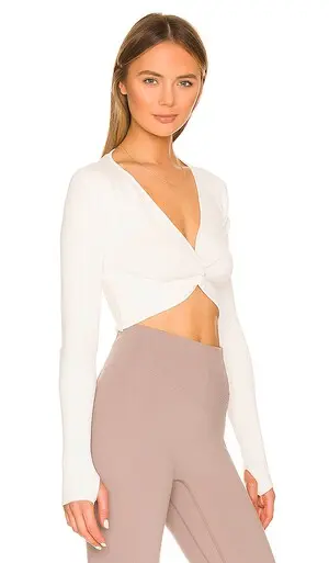 LE ORE Rimini Twist Top In Grey