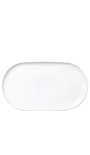 PUBLIC GOODS Oval Ceramic Platter In White