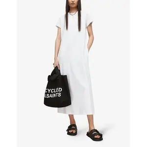 ALLSAINTS Anna Short-sleeve Cotton Maxi Dress
