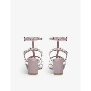 Valentino Garavani Rockstud Open-toe Leather Heeled Sandals - Blush