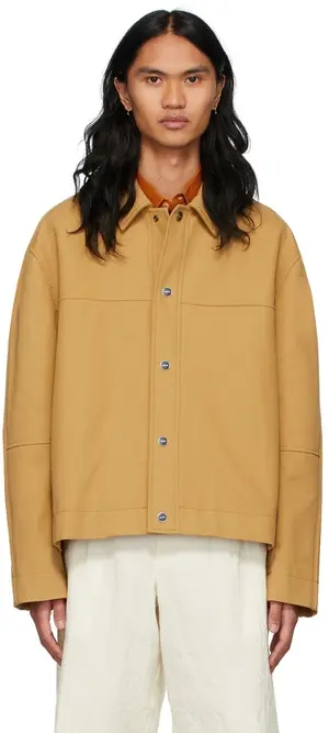Jacquemus Jacquemus Green Le Splash 'Le Blouson Giardino' Jacket - Dark Beige
