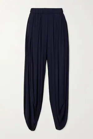 Loewe Balloon Draped Crepe Tapered Pants