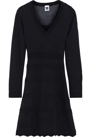 Missoni Crochet-knit Mini Dress - Black
