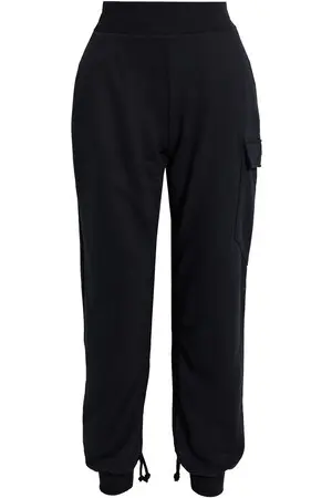 THE RANGE THE RANGE French Cotton-Blend Terry Track Pants - Black