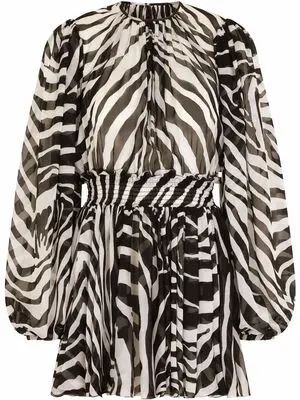Dolce & Gabbana Zebra-print Mini Dress