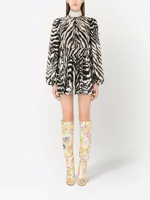 Dolce & Gabbana Zebra-print Mini Dress