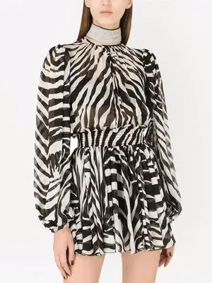 Dolce & Gabbana Zebra-print Mini Dress