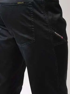 DIESEL® Slim-cut Trousers With Embroidered Logo